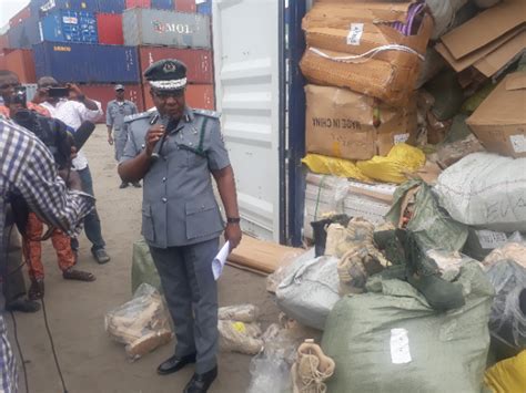 Customs Intercepts Container Load Of Military Boots In Lagos Ships