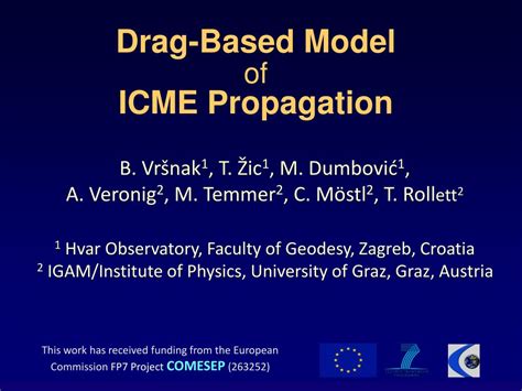Ppt Drag Based Model Of Icme Propagation Powerpoint Presentation