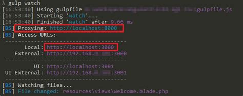 {oc tech notes} 技術誌 [laravel] 如何使用 elixir 的 browsersync