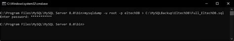 Mysqldump Examples Of Backing Up And Restoring Database Tables