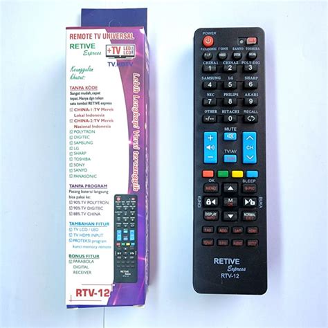 Jual Remote Tv Universal Retive Rtv 1 Rtv 14 Remot Serba Bisa Untuk