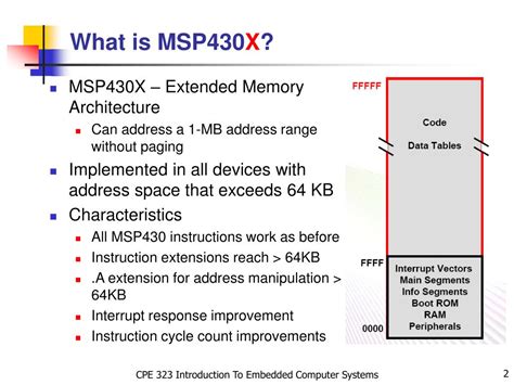 ppt cpe 323 introduction to embedded computer systems the msp430x