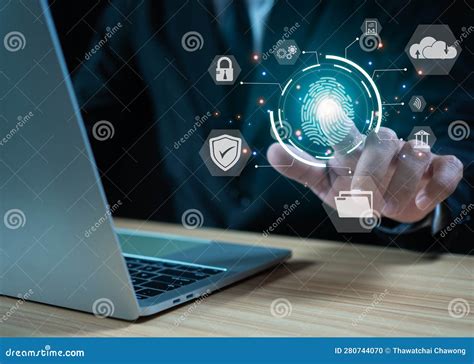 Fingerprint Scanning Biometric Authentication Cybersecurity And Fingerprint Password Future