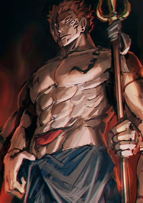 Ryoumen Sukuna Jujutsu Kaisen Drawn By Woshihedawei Danbooru