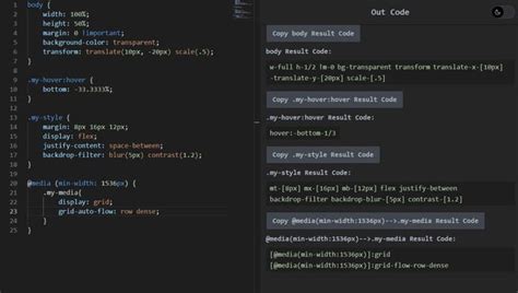 Github Hymhubcss To Tailwind Convert Css Code To Tailwindcss Syntax
