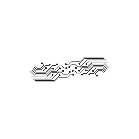 Electrical Circuit Icon Technical Electronic Tech Vector Technical