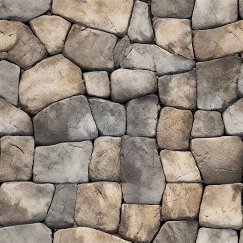 Premium Photo Flagstone Seamless Pattern