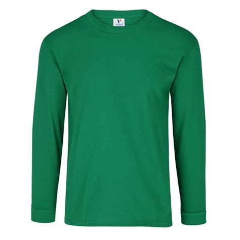 Playera Yazbek Peso Completo Cuello Redondo Manga Larga Jade Extra