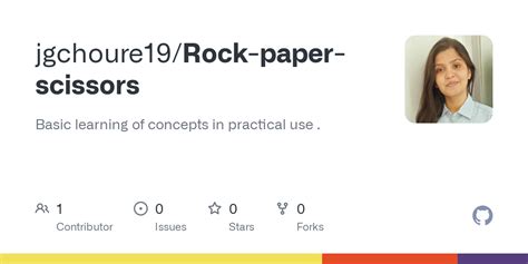GitHub Jgchoure Rock Paper Scissors Basic Learning Of Concepts In Practical Use
