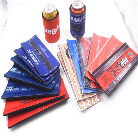 Durable Neoprene Soft Lightweight Can Coolers Smooth Stitching Flexible