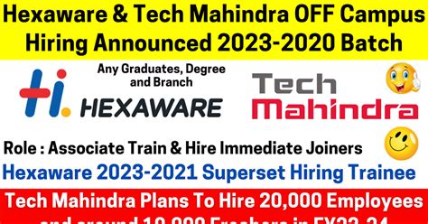 Hexaware Superset Off Campus Official Hiring Started 2023 As Technical