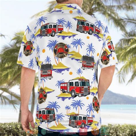 Best Firefighter Fire Truck White Hawaiian Shirt Express Your Unique