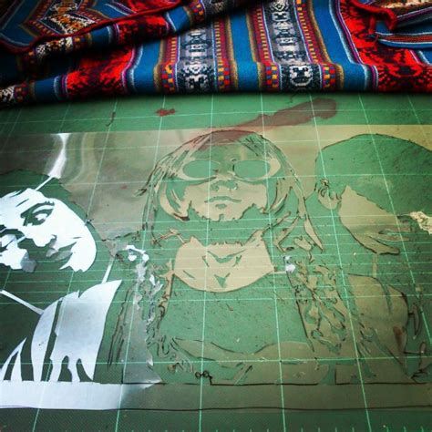 Cartoon Neros Nirvana Stencil