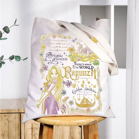 Bwwktop Princess Rapunzel Tote Bag Tangled Lover Ts
