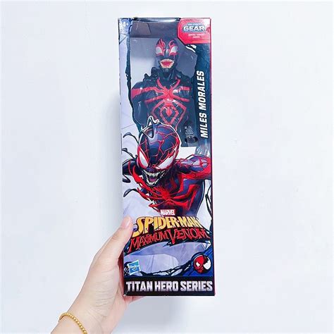 【特價促銷】孩之寶漫威英雄 幽靈 蜘蛛俠與毒液共生人物公仔組 12英寸小黑蛛 蝦皮購物