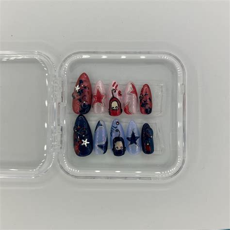 Ilomilo Press On Nails Billie Eilish Inspired Nail Art Customisable