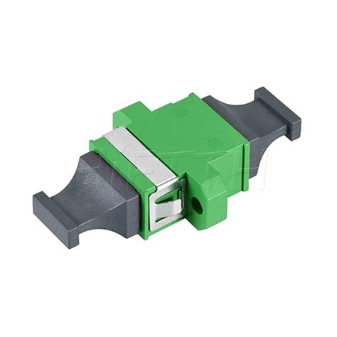 Mpo Apc Singlemode Adapter With Flange Green