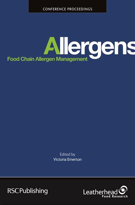 10 Allergen Cleaning Project Food Chain Allergen Management Books