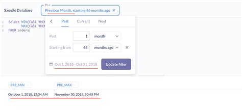 When Using Date Filters And Setting Up Relative Dates Starting From