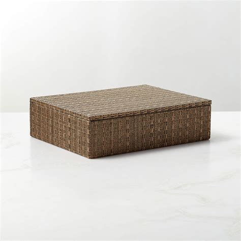 Allister Natural Storage Box Medium Reviews Cb2