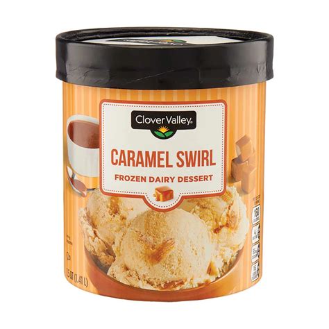 Buy Clover Valley Frozen Dairy Dessert Caramel Swirl 15 Qt From
