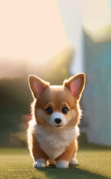 Premium Ai Image Chibi Corgi Dog