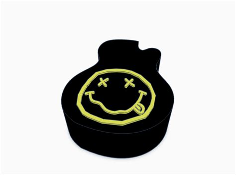 🎸 Nirvana Guitar Pick Holder・ Stl File For 3d Printing・cults