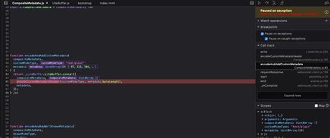 Rsocket Websocket Client Issue With Composite Metadata At Browsers Issue Rsocket