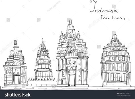 Gambar Candi Prambanan Vector Untuk Anda Gratis