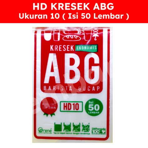 Jual Kresek Minuman Cup Gelas Hd 10 Abg Isi 50 Lembar Plastik Kresek Kopijus Pop Ice