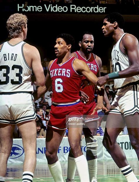 Philadelphia 76ers Julius Erving And Moses Malone During News Photo Getty Images