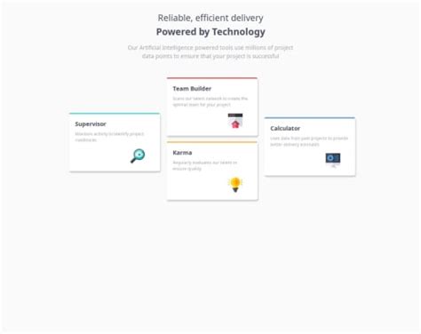 Responsive Four Card Feature Section With Css Coding Challenge Solution