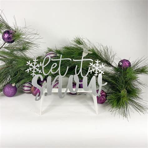 Let It Snow Script Cottage Vibes Inc