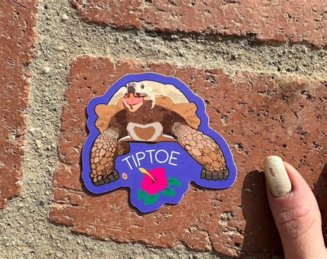 Tiptoe Sticker Etsy