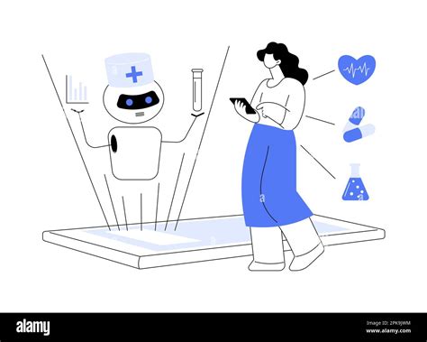 Chatbot In Healthcare Abstract Concept Vector Illustration Stock Vector Image And Art Alamy