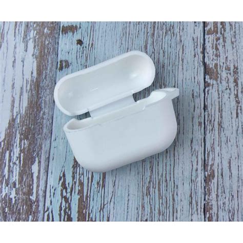 ᐉ Силиконовый чехол с карабином для наушников AirPods Pro Белый