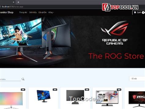 Dự án Website Shop Bán Màn Hình Single Page Application Sử Dụng Java