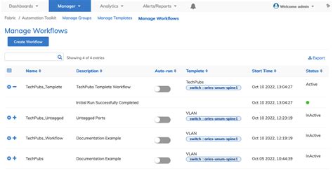 Manage Workflows