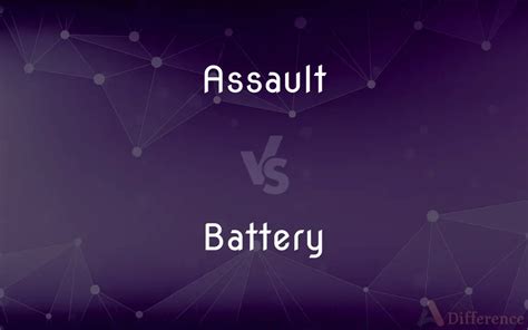Assault Vs Battery — Whats The Difference