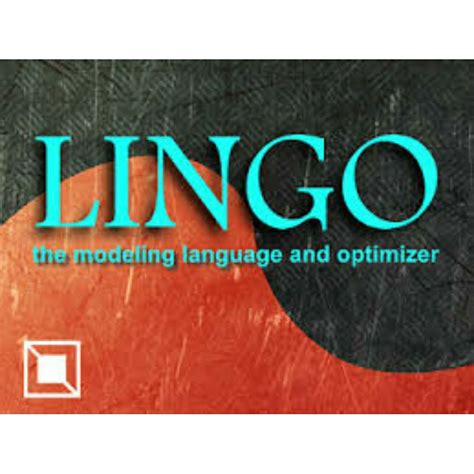 Jual Software Lingo Software Model Optimasi Termasuk Model Pemrograman Linier Nonlinier Dan