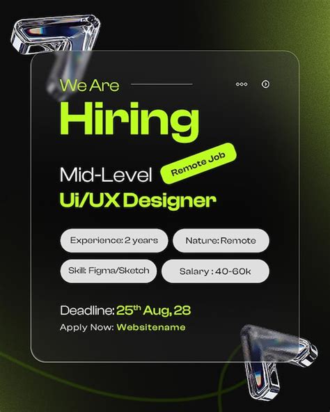 We Are Hiring Social Media Post Design Template Free Psd