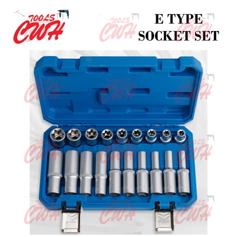 Prc King Toyo Kt E409 9pcs 12 E10 E24 E Type Torx Socket Star Box