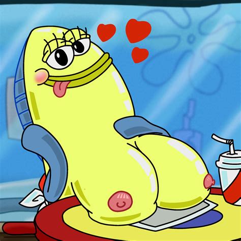 Rule 34 Big Breasts Blush Female Fish Incidental 47 Krusty Krab Smile