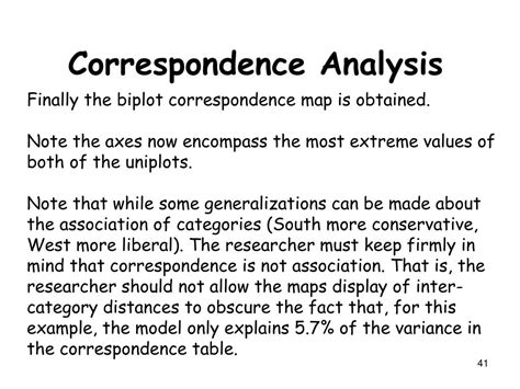 Ppt Correspondence Analysis Powerpoint Presentation Free Download