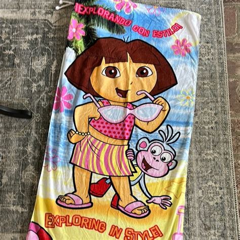 Nickelodeon Swim 208 Dora The Explorer Beach Towelbackpack Poshmark