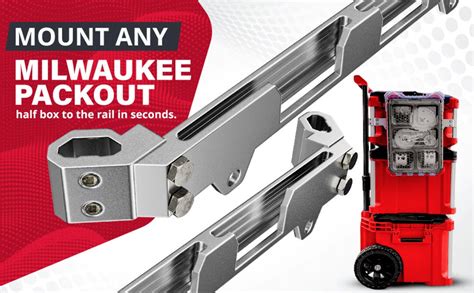 Tool Rail Mount Compatible With Milwaukee Packout Etsy