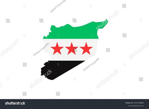 Syria Flag Map Flag Syria Map Stock Vector Royalty Free 2557798887