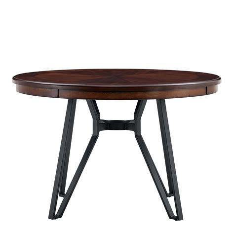 Latitude Run® Brown Round Kitchen And Dining Table 4818 Wide Four