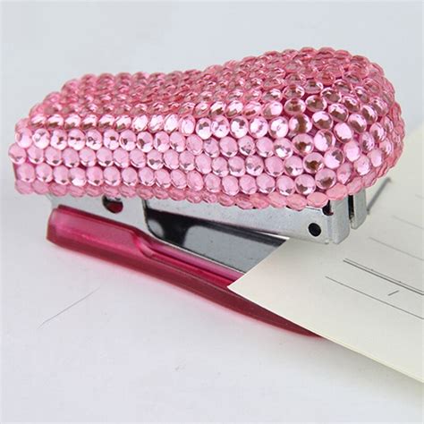 Mini Stapler Diamond Encrusted Mini Stapler Sticke Grandado