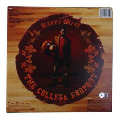 Kanye West Signed The College Dropout Vinyl Record Album Beckett